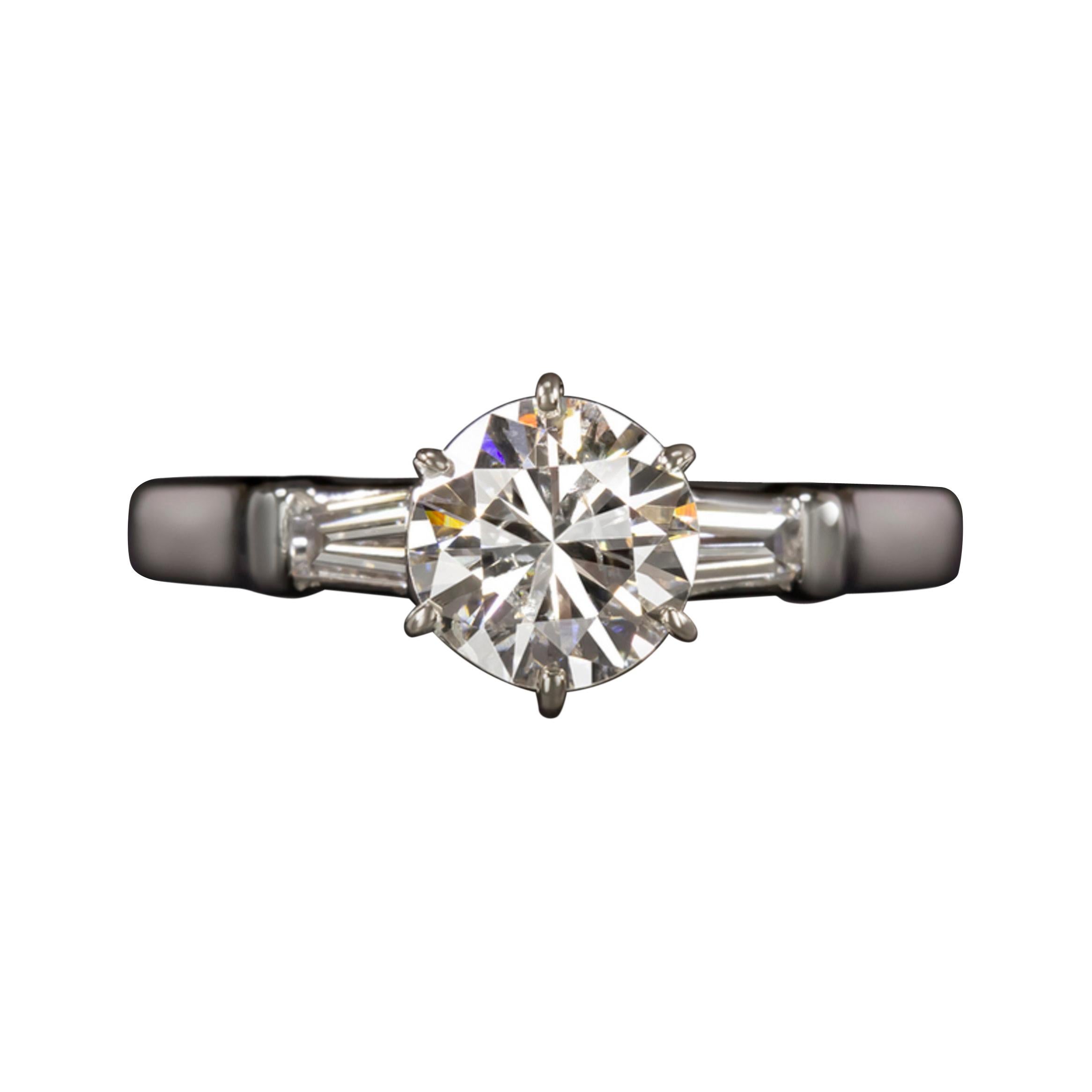 Edwardian GIA 1.19 Carat Diamond Engagement Ring For Sale at 1stDibs