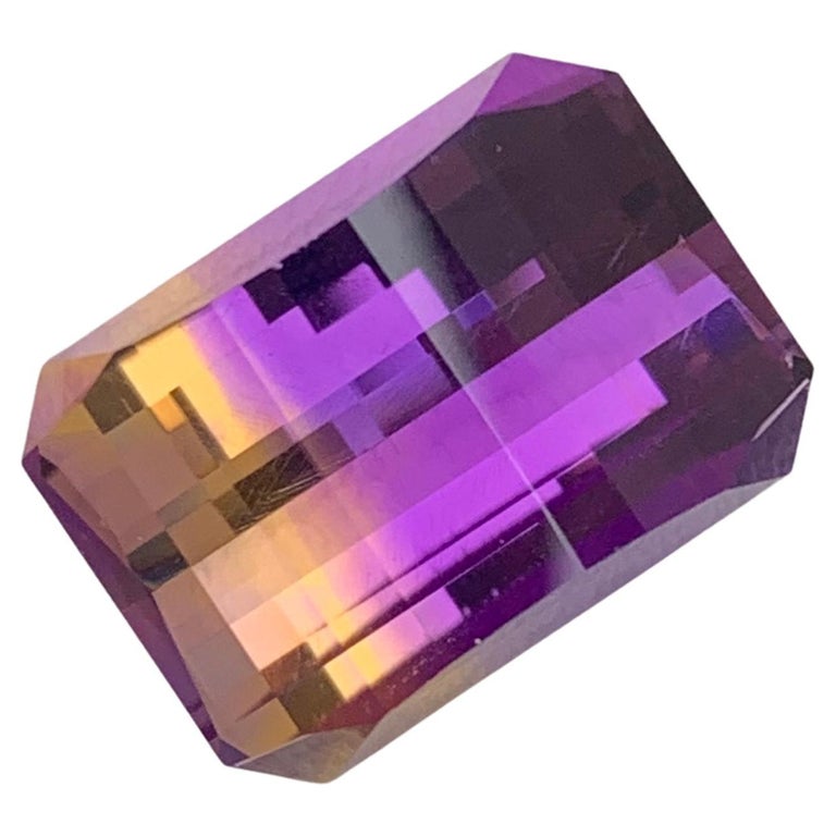 11.95 Carat Pixel Cut Loose Ametrine Gemstone, Smith Bar Cut Ametrine ...