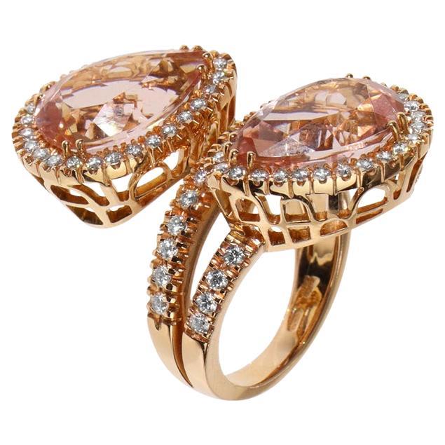Chanel Brilliant Cut Diamonds Gold Camelia Ring at 1stDibs