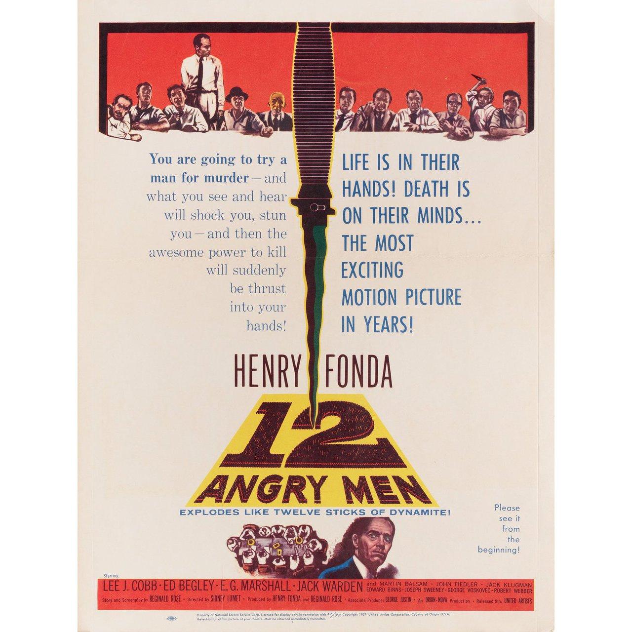 12 Angry Men 1957 U.S. Window Card Film Poster at 1stDibs