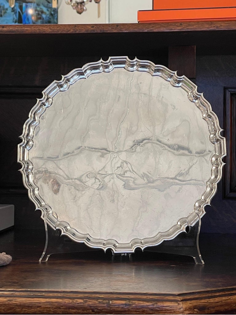 Elizabeth II Sterling Silver Salver, Barker Ellis Silver Co, 1967 For ...