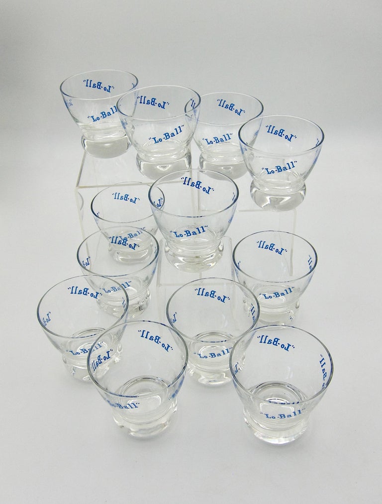 12 Eva Zeisel Midcentury Federal Prestige Lo-Ball Glasses in Original ...