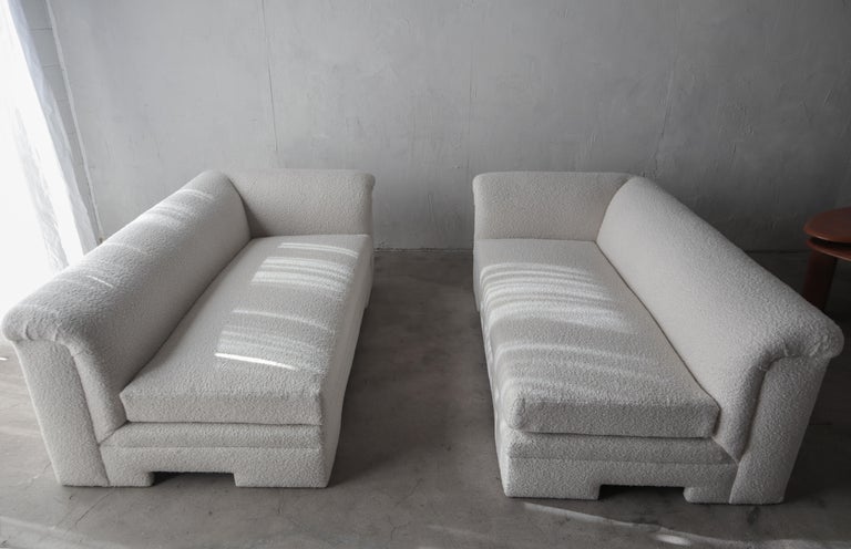 12 Foot 2-Piece Postmodern Sofa in Boucle For Sale at 1stDibs | 12 foot ...
