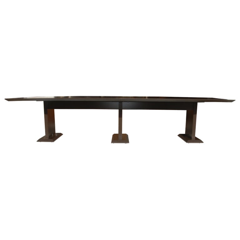 12ft Boat Shaped Dining Table at 1stDibs
