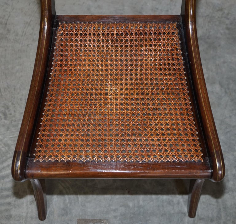 12 Important John Gee 1779-1824 Original Regency Hardwood and Brass ...