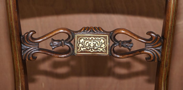 12 Important John Gee 1779-1824 Original Regency Hardwood and Brass ...