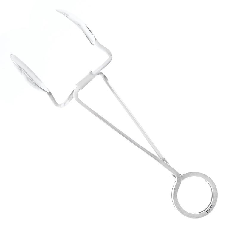 12 Jezler .800 Fineness Silver Escargot Tongs at 1stDibs