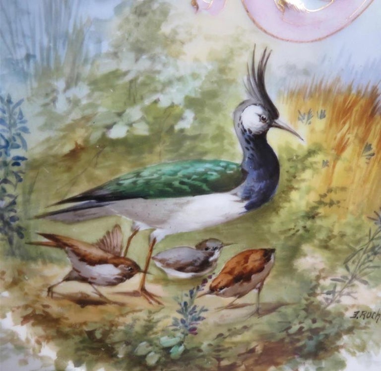 12 Limoges France Game Bird Plates, Antique circa 1890 Artist Signed ...