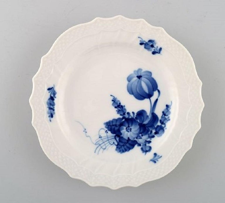 12 Person Coffee Service Royal Copenhagen Blue Flower Curved at 1stDibs