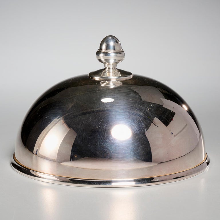 12 "Rencontre" Silver-Plated Domed Plate Covers W. Acorn Handles by ...