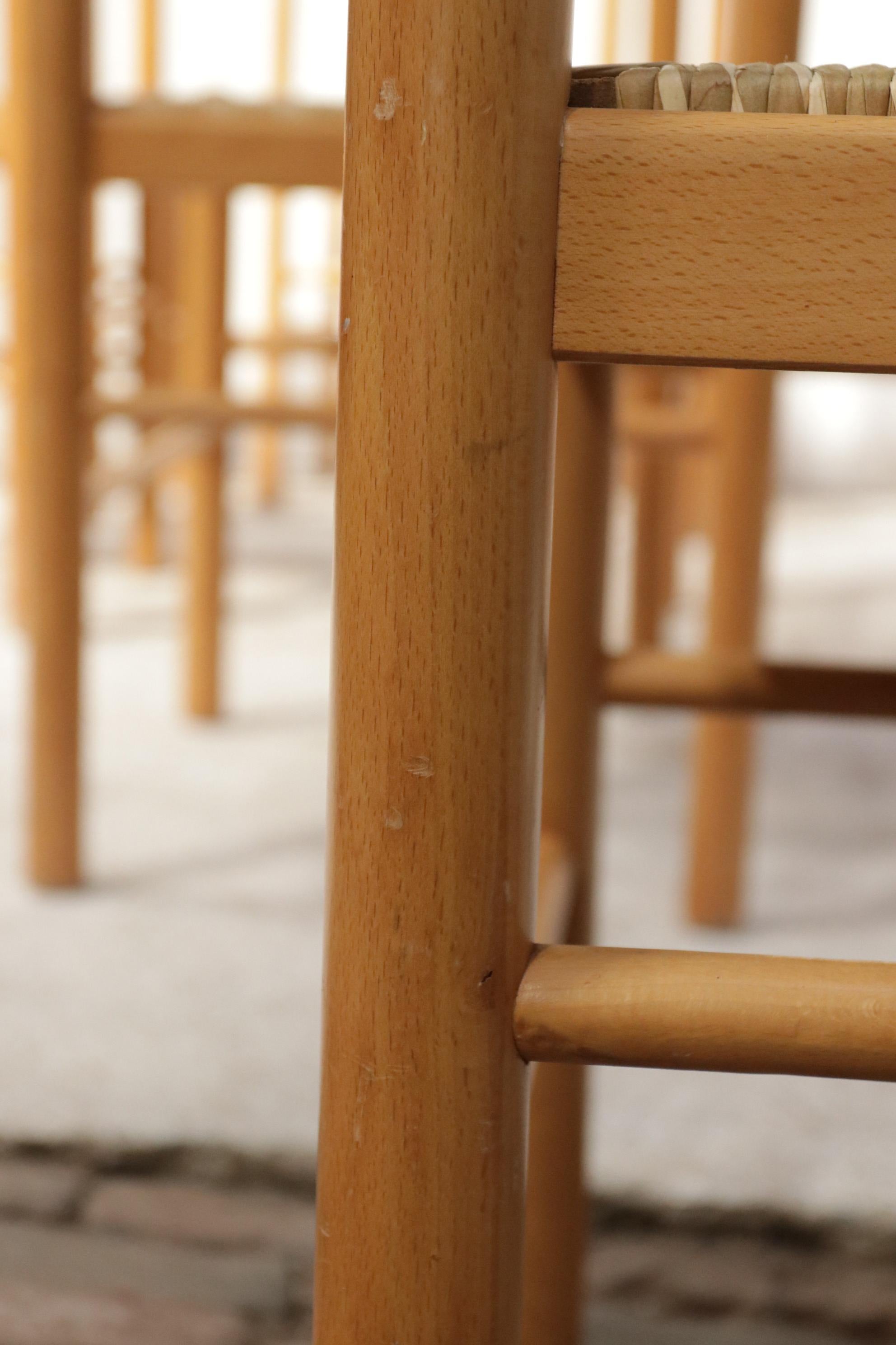 12 Scandinavian Modern Dining Chairs Papercord Beech For Sale at ...
