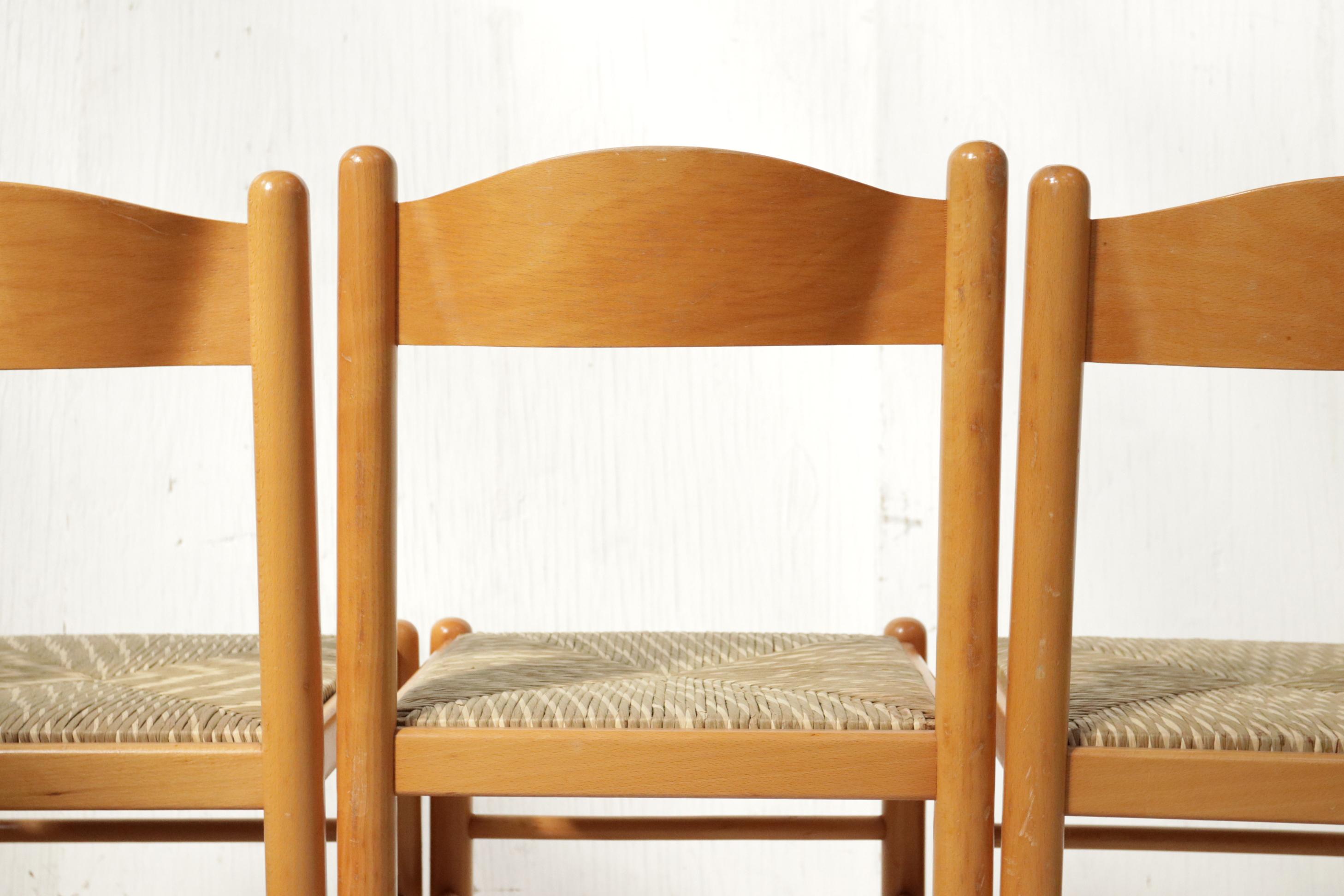 12 Scandinavian Modern Dining Chairs Papercord Beech For Sale at ...