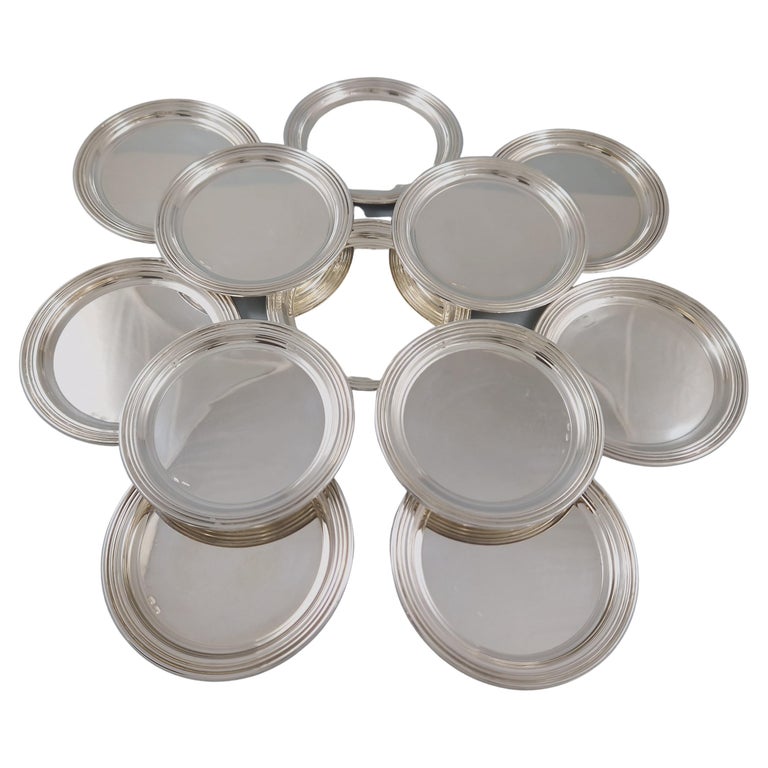 12 Solid Silver Bread Plates For Sale at 1stDibs