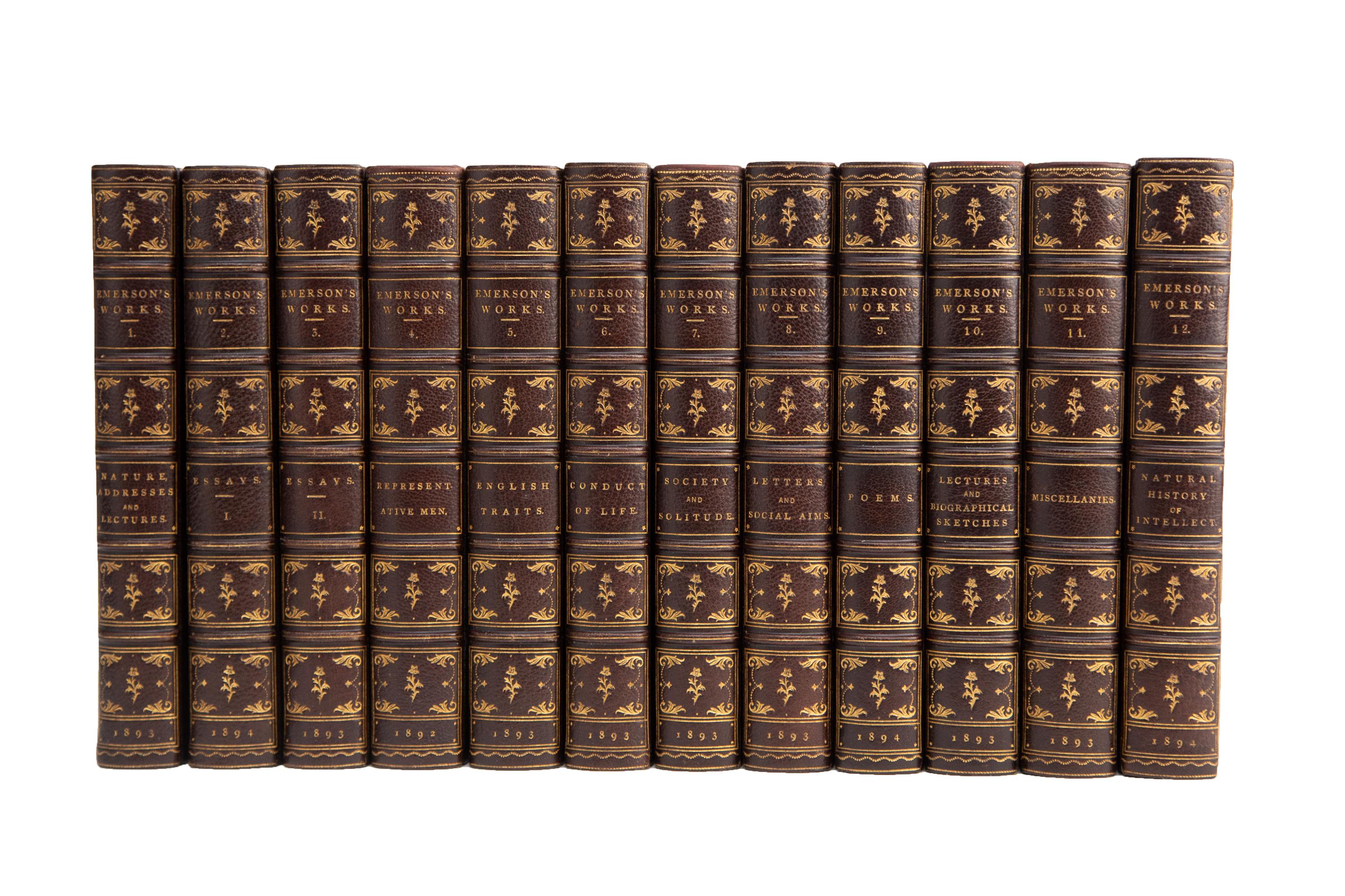 12 Volumes. Ralph Waldo Emerson, Emerson's Complete Works. at 1stDibs ...