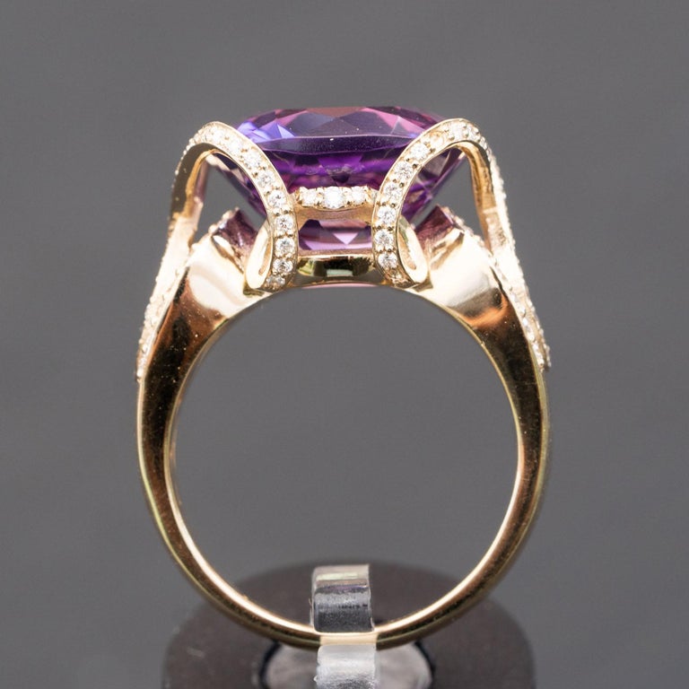 untreated amethyst ring