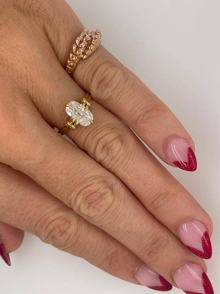 Customizable 1.20ct Antique Cushion Cut Diamond Solitaire Engagement ...