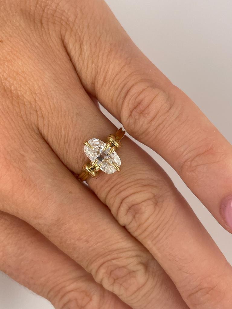 Customizable 1.20ct Antique Cushion Cut Diamond Solitaire Engagement ...