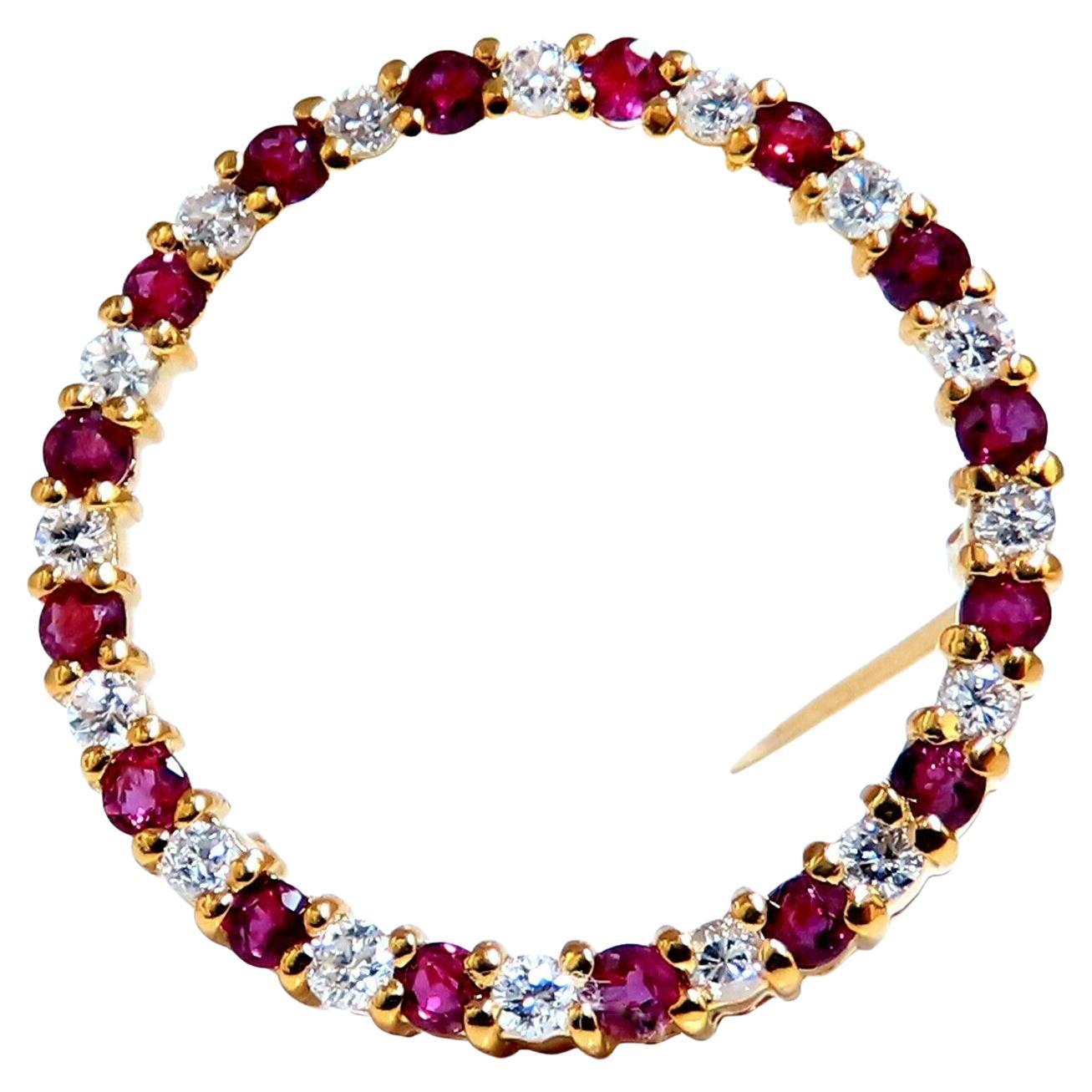 .65CT Natural Fancy Color Yellow Brown Diamonds Raised 3D Rose Pin 14KT ...