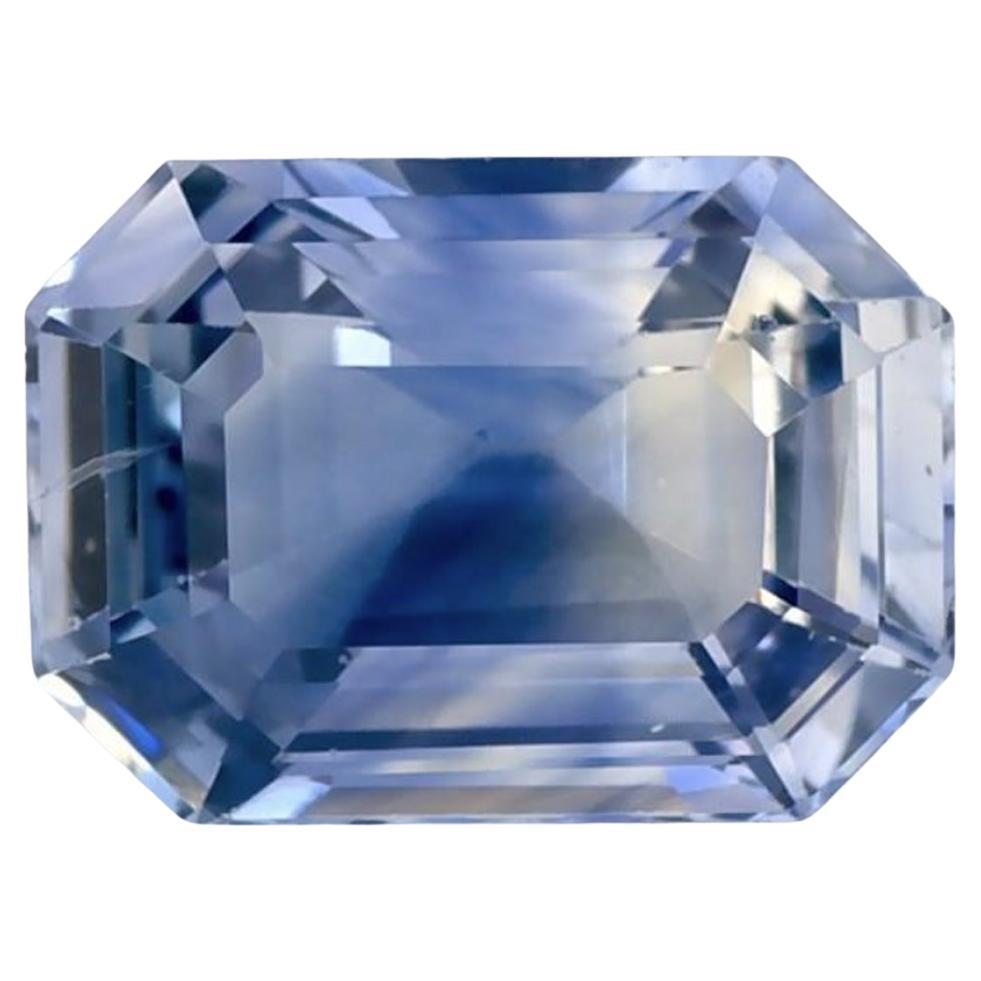 1.21 Ct Blue Sapphire Octagon Cut Loose Gemstone For Sale at 1stDibs