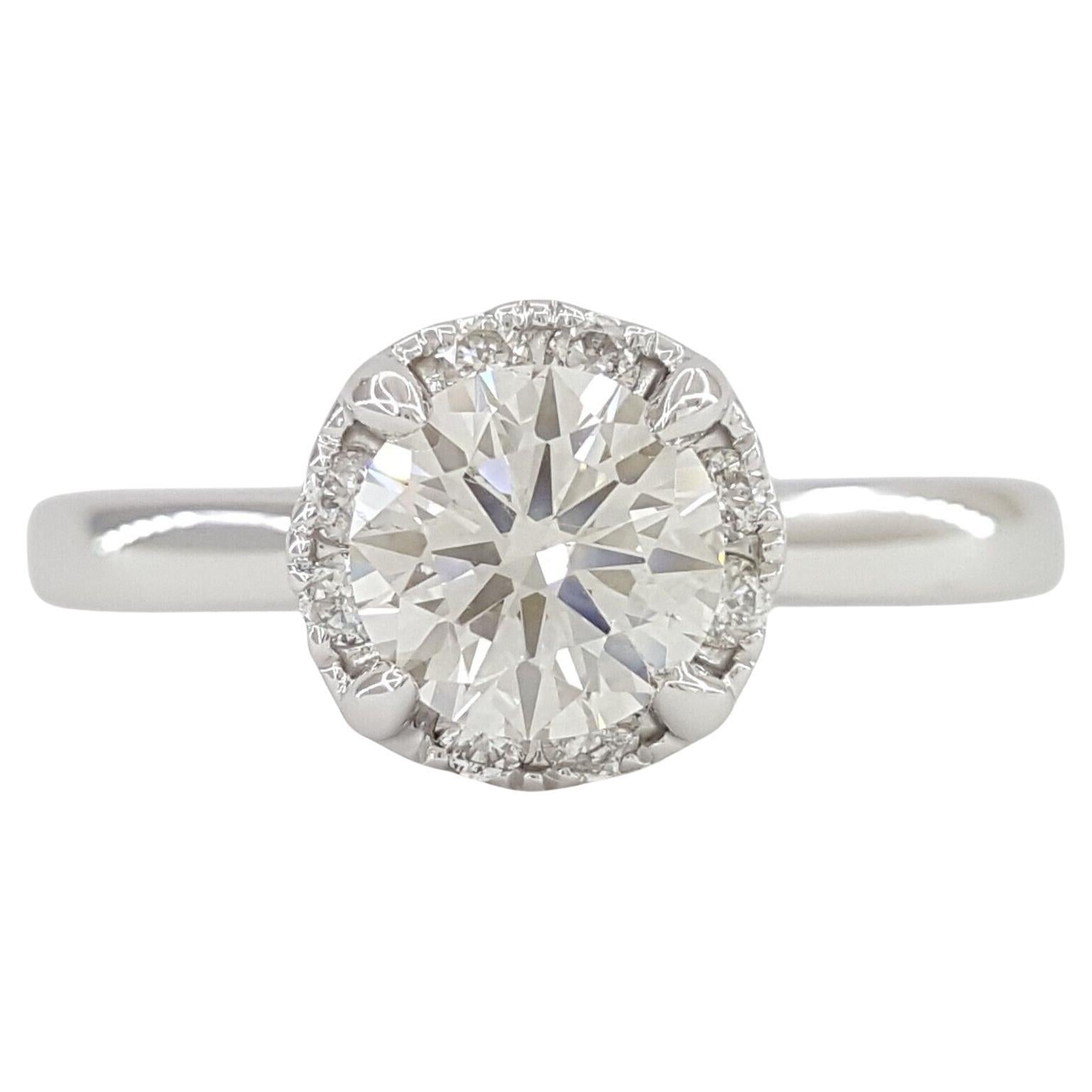 1.22 Round Brilliant Cut Engagement Ring For Sale at 1stDibs