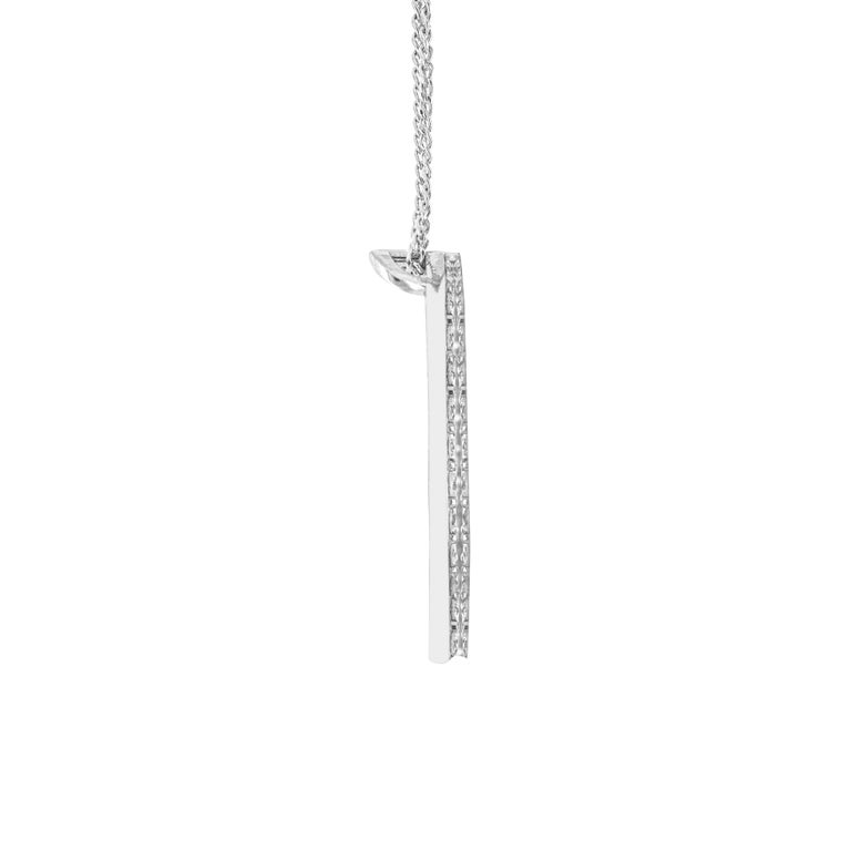 1.22ct Diamond Set Circle Platinum Pendant and Chain For Sale at 1stDibs