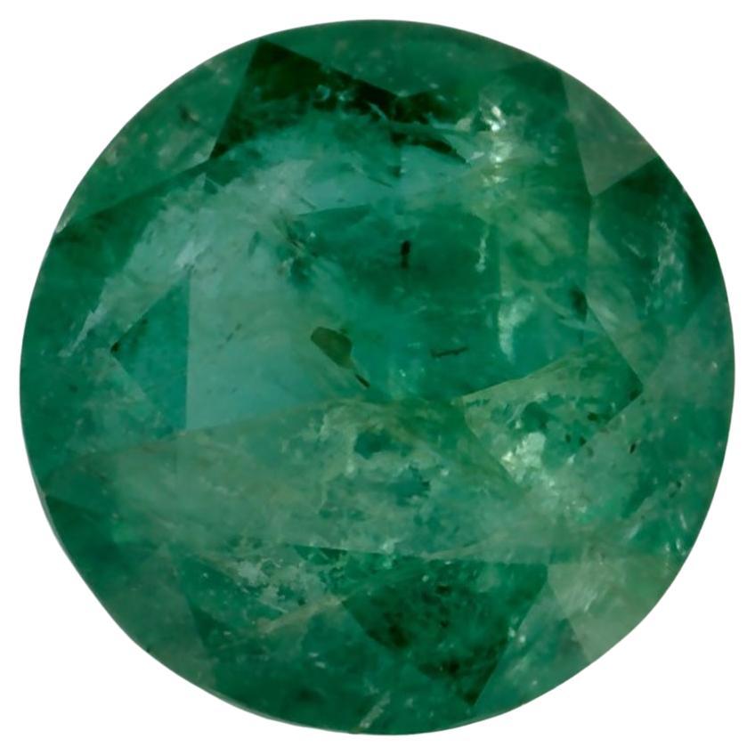 1.14 Ct Emerald Round Loose Gemstone For Sale at 1stDibs