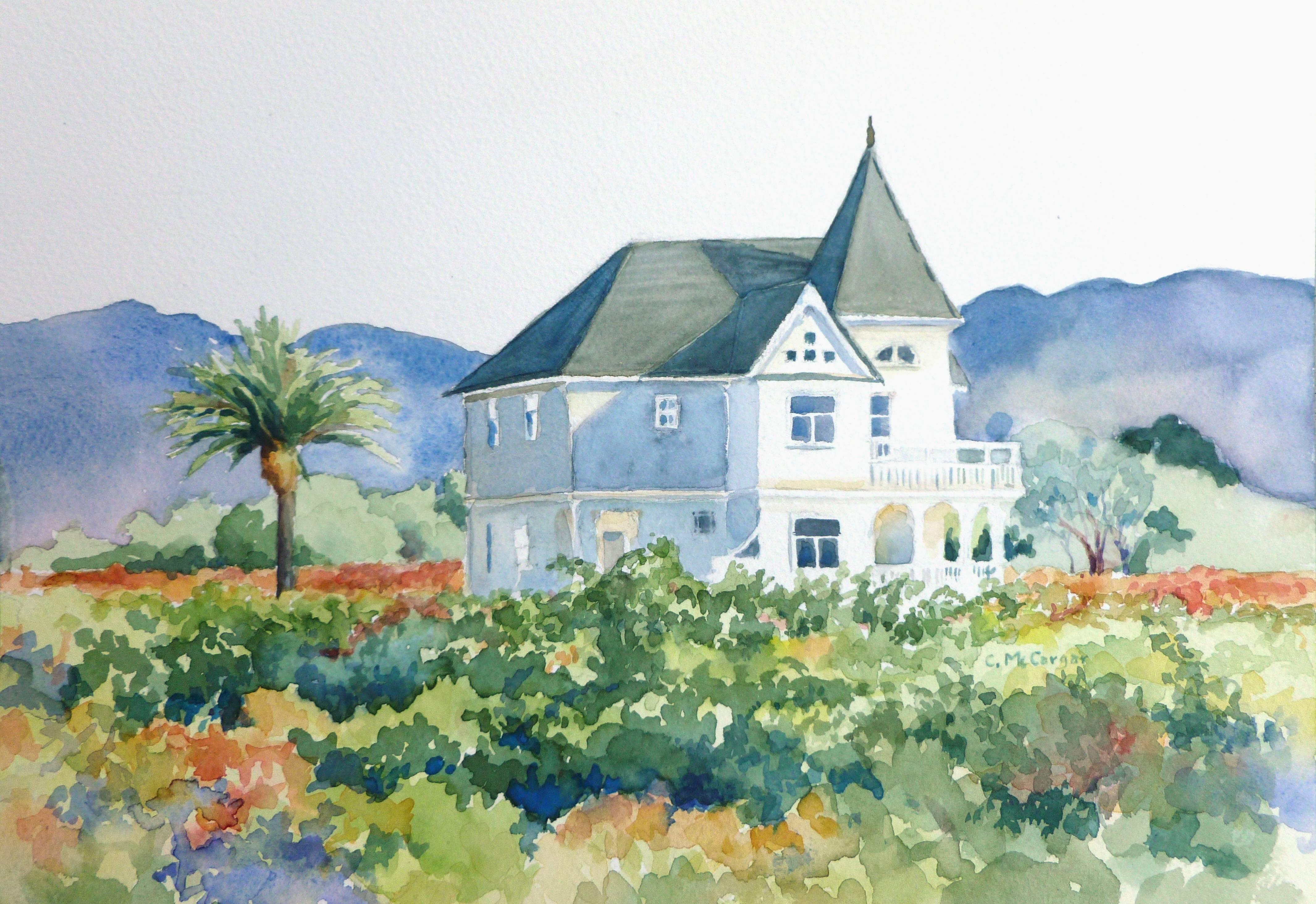 Catherine McCargar - Vineyard Victorian Catherine McCargar Watercolor ...