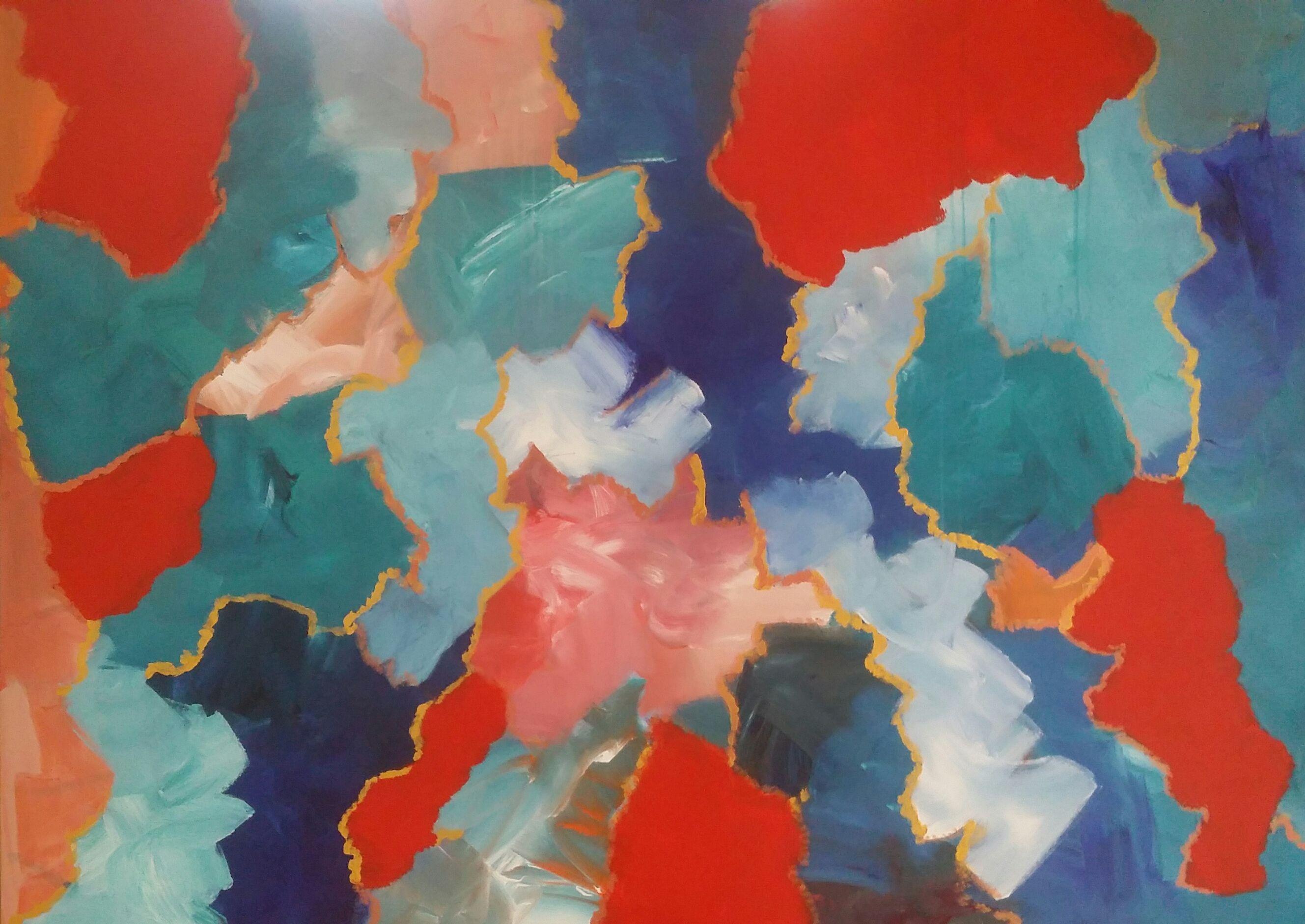 Marguerite Laing - Musings on Colour II, Painting, Acrylic on Canvas ...