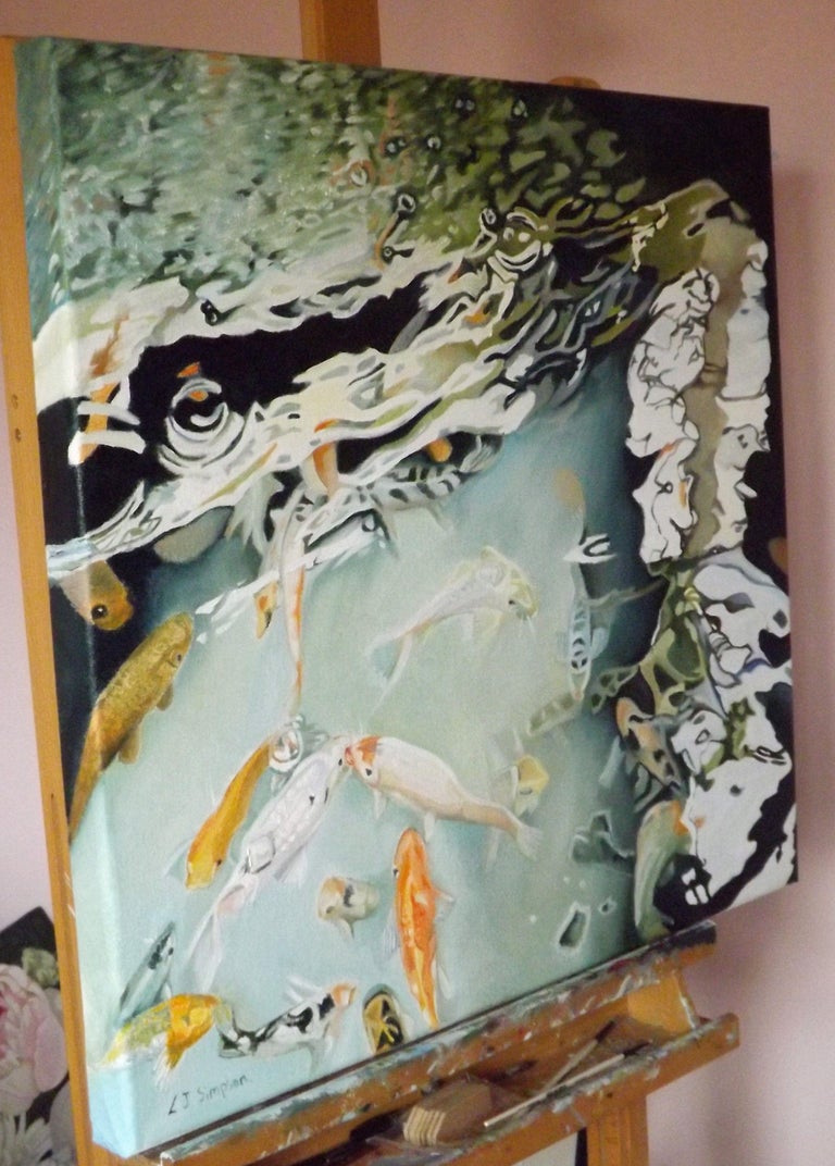 LOUISA SIMPSON - Swim through the light, Painting, Oil on Canvas For ...