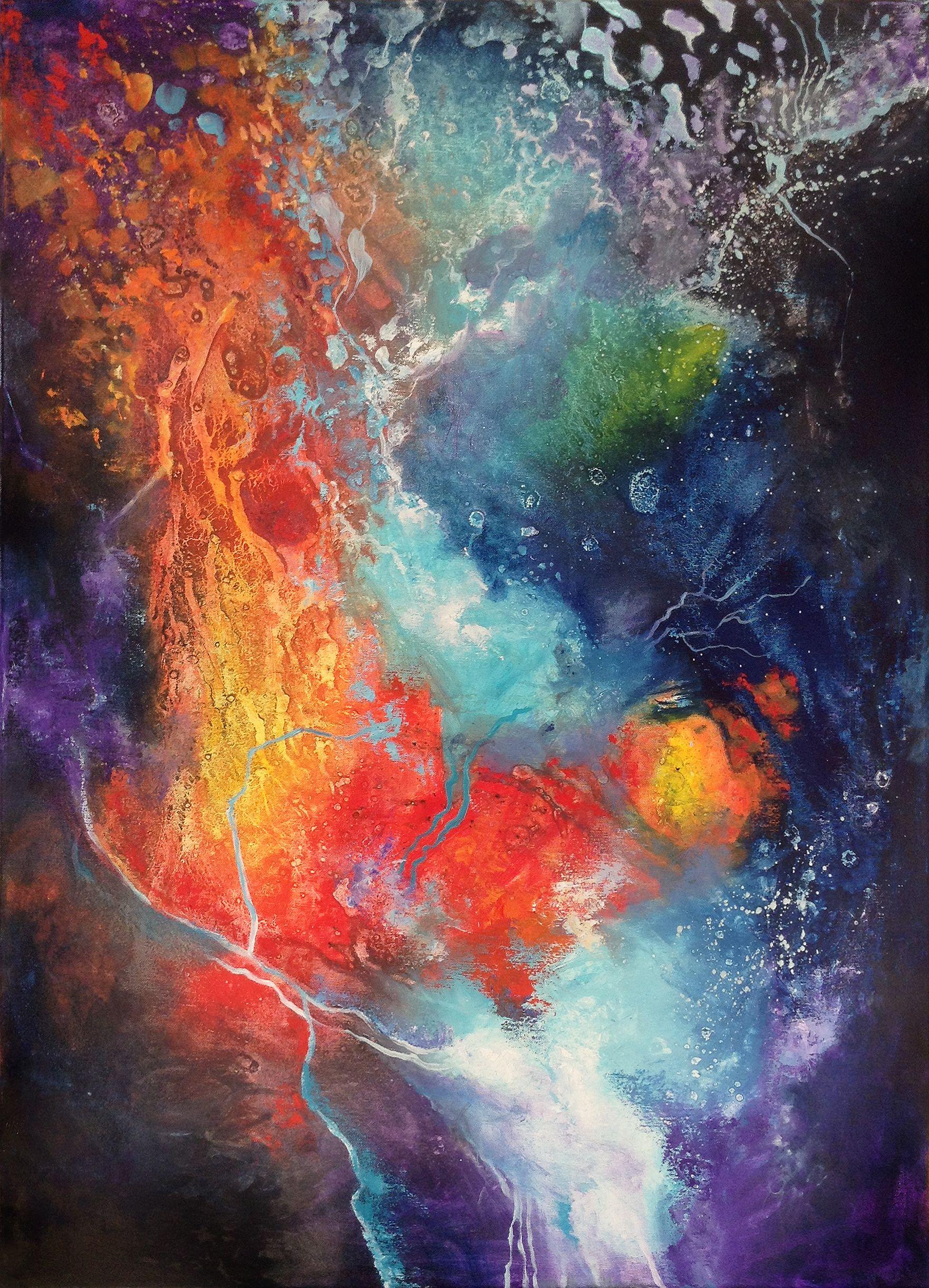 Daniel Loveday - Protoimage X, Painting, Oil on Canvas For Sale at 1stDibs