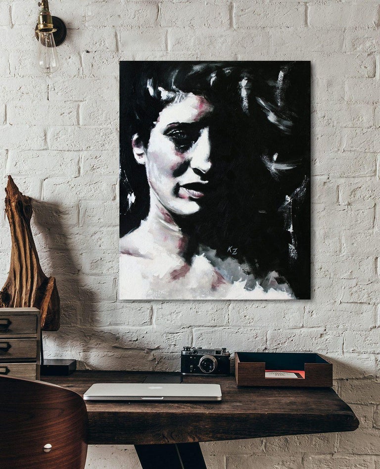Nymira Gray - Christine (PORTRAIT SERIES #5), Painting, Acrylic on ...