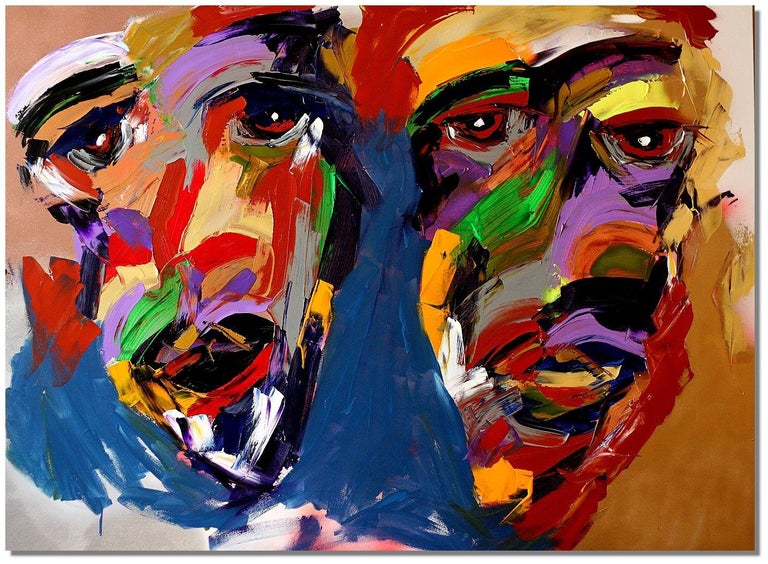 Harold Smith - Untitled Man of Color Series, Painting, Acrylic on ...