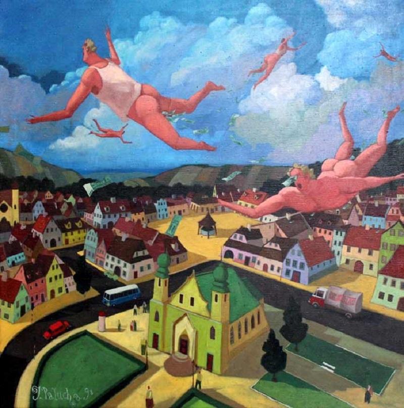 Jacek Palucha - Investors - XX century, Figurative painting, Bright ...