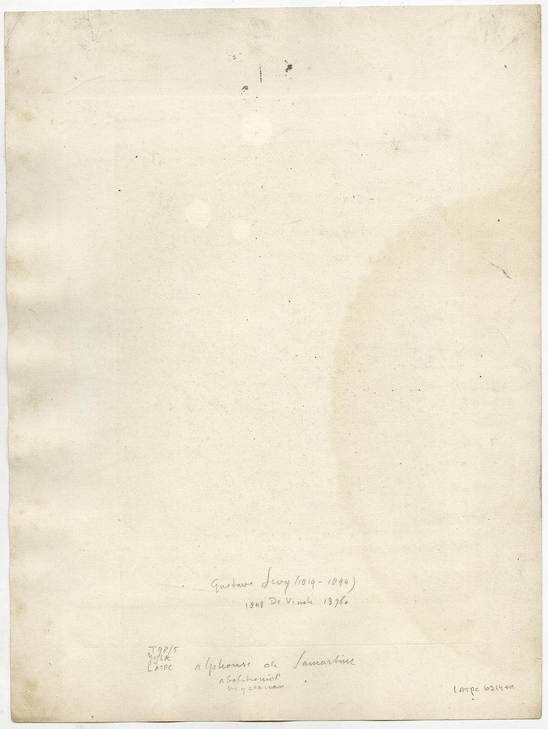 Levy - Portrait of Alphonse de Lamartine by Gustave Levy - Engraving ...