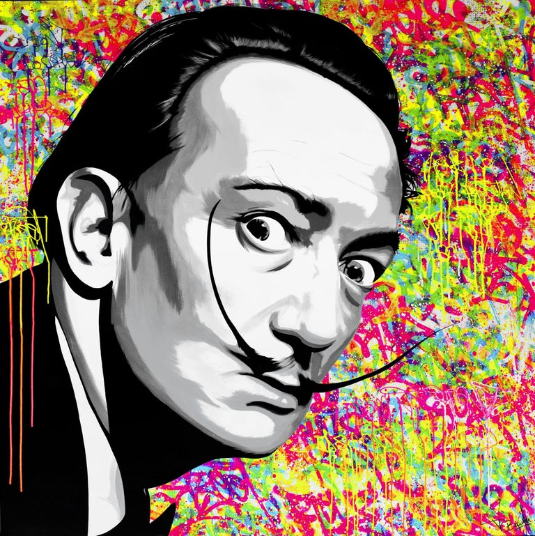 Vincent Bardou - SALVADOR DALI, Painting, Acrylic on Canvas For Sale at ...