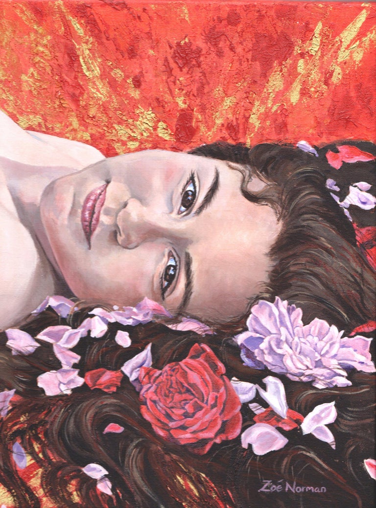 Zoe Elizabeth Norman - Day Dream, Painting, Acrylic on Canvas For Sale ...