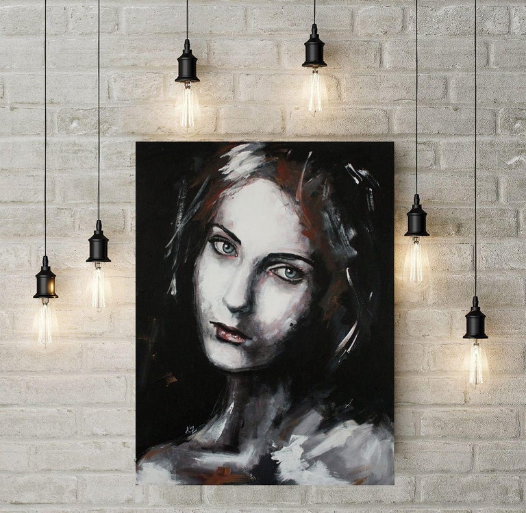 Nymira Gray - Adeline (PORTRAIT SERIES #5), Painting, Acrylic on Canvas ...