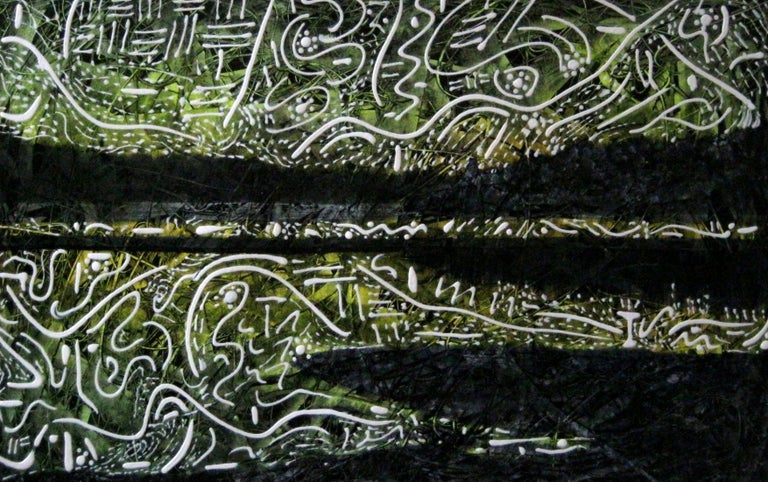 Vincent Keele - Indigenous 17, Painting, Acrylic on Wood Panel For Sale ...