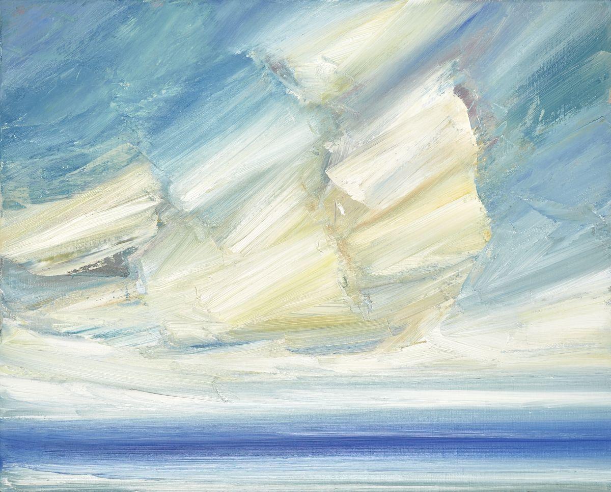 Timothy Gent - Offshore, Lindisfarne, Painting, Oil on Canvas For Sale ...