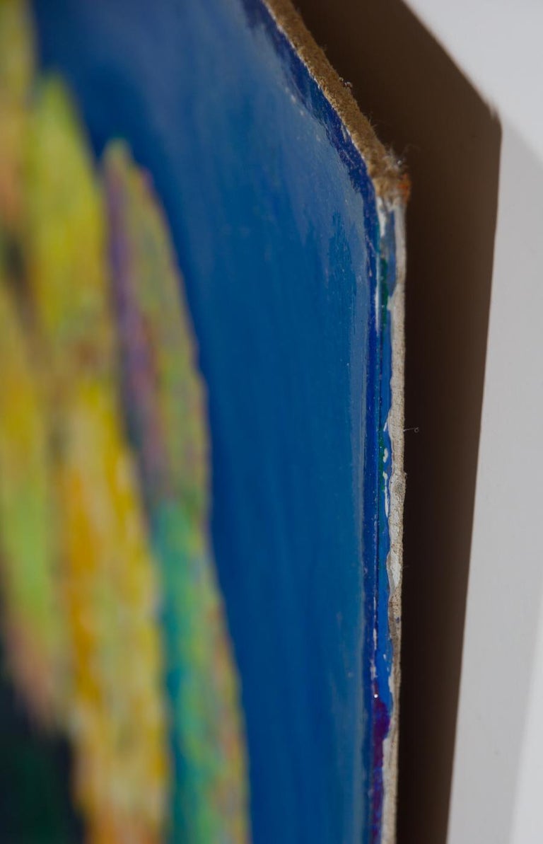 Edith Birkin - Edith Birkin (1927-2018) - Signed 1990 Oil, Vibrant ...