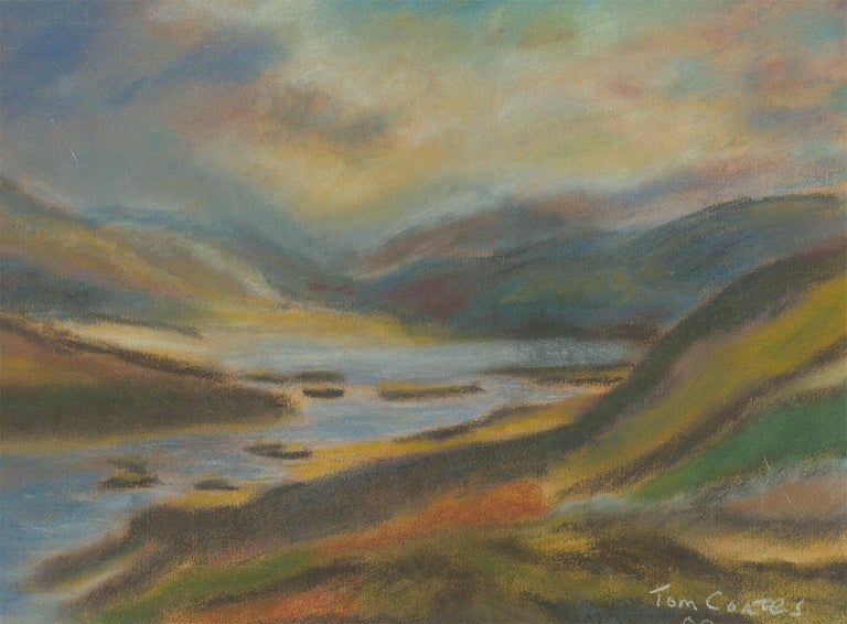 Thomas Coates - Thomas Coates - Signed 20th Century Pastel, Vibrant ...