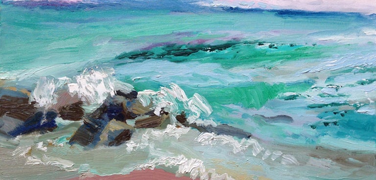 Roxene Sloate - OCEAN MOVES, Painting, Oil on Canvas For Sale at 1stDibs