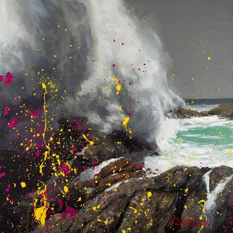 Andreas Claussen - Confetti I, Painting, Oil on Canvas For Sale at 1stDibs