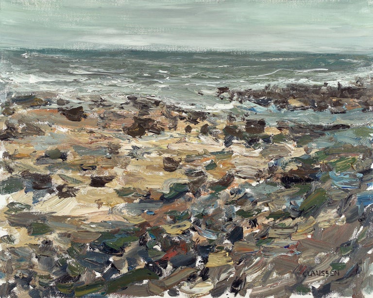 Andreas Claussen - Seascape 2018-12-29 (2), Painting, Oil on Canvas For ...