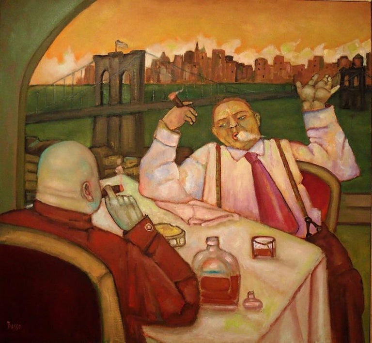 Stephen Basso - This Side of the River, colourful urban characters For ...