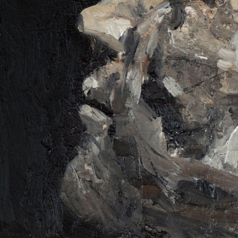 Andreas Claussen - Head I, Painting, Oil on Canvas For Sale at 1stDibs