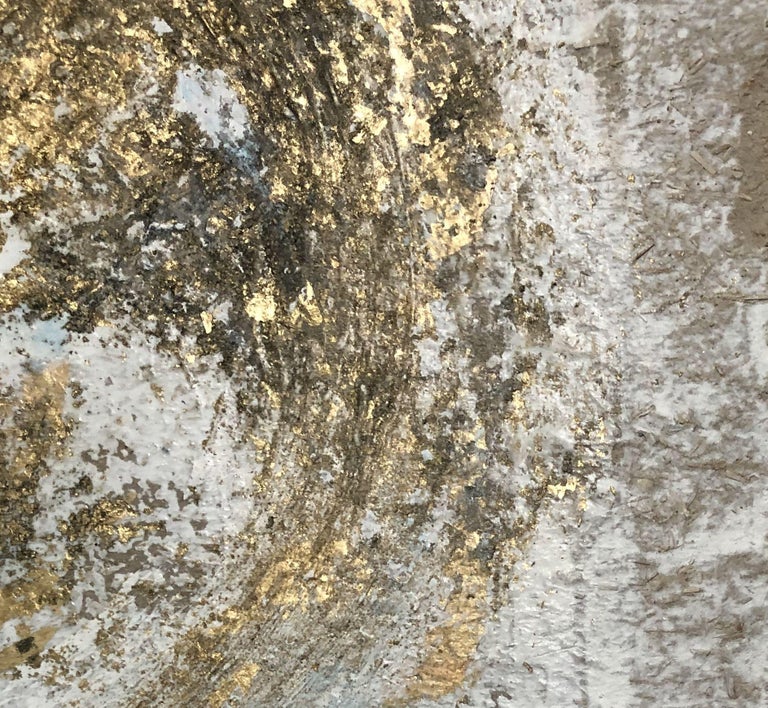 Sia Aryai - Wabi-Sabi.IV gold Leaf/Japanese parchment, Painting ...