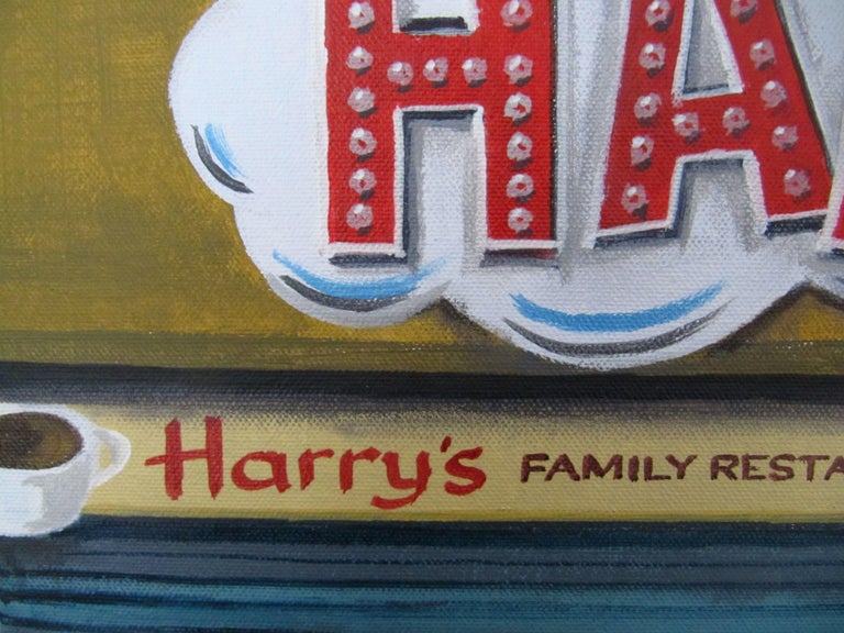 Tony Munns - Happy Days, Painting, Acrylic on Canvas For Sale at 1stDibs