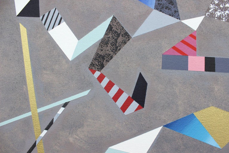 Lucie Jirku - Diagonal Composition 2, Painting, Acrylic on Canvas For ...