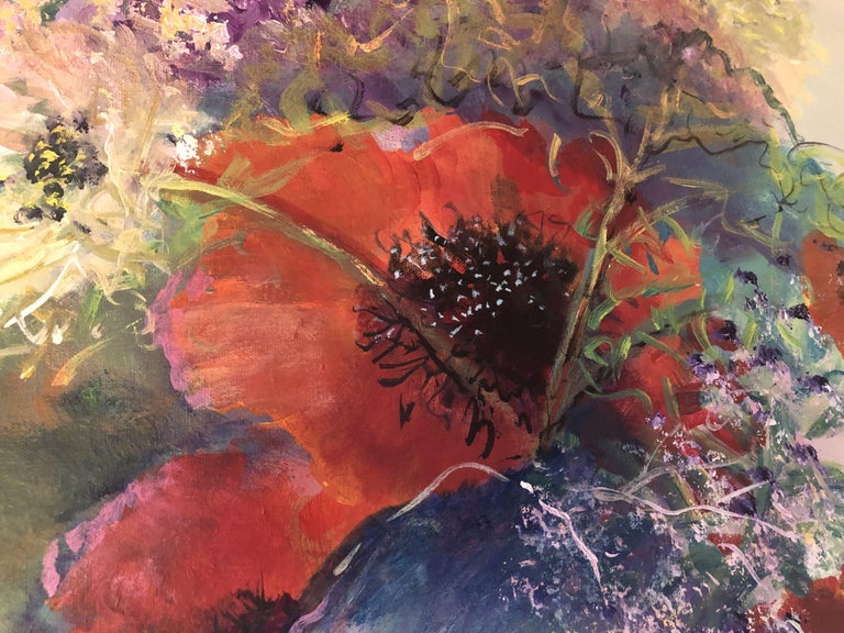 Christiane Pape – Saga D'Ete, Gemälde, Acryl auf Leinwand im Angebot ...